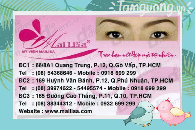 Thẩm mỹ viện Mailisa: Địa chỉ, số điện thoại, chi tiết bảng giá dịch vụ